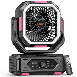 OGERY Portable Fan Rechargeable, Camping Fan for Tent with Up to 200H ...